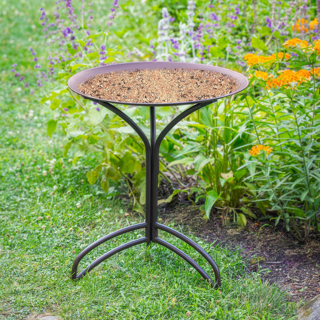 20“ Rust Bird Bath with Stand – Good Directions