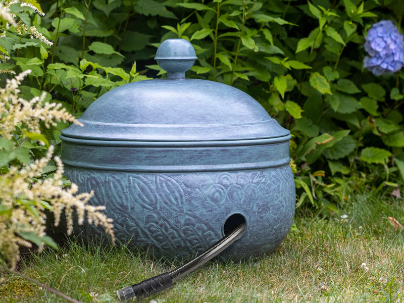 Decorative Garden Hose Pots with Lid: Brass and Copper Finish – Good ...