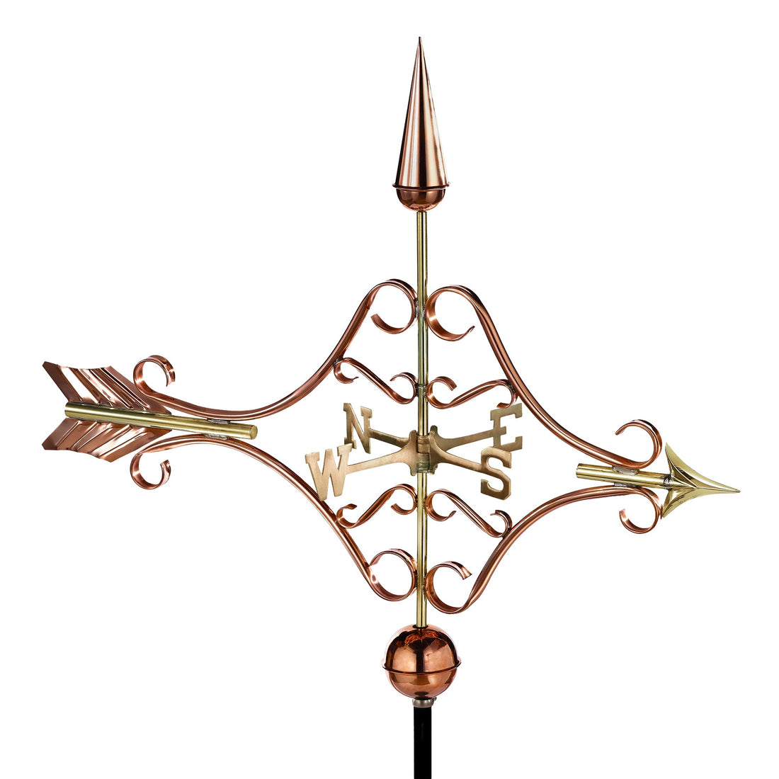 Victorian Arrow Weathervane - Polished Copper – Good Directions