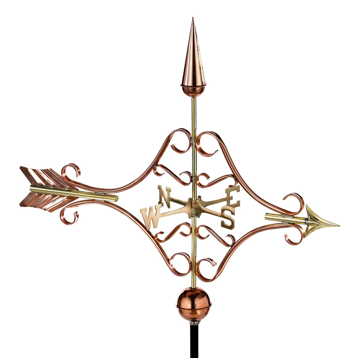 Victorian Arrow Weathervane - Polished Copper – Good Directions